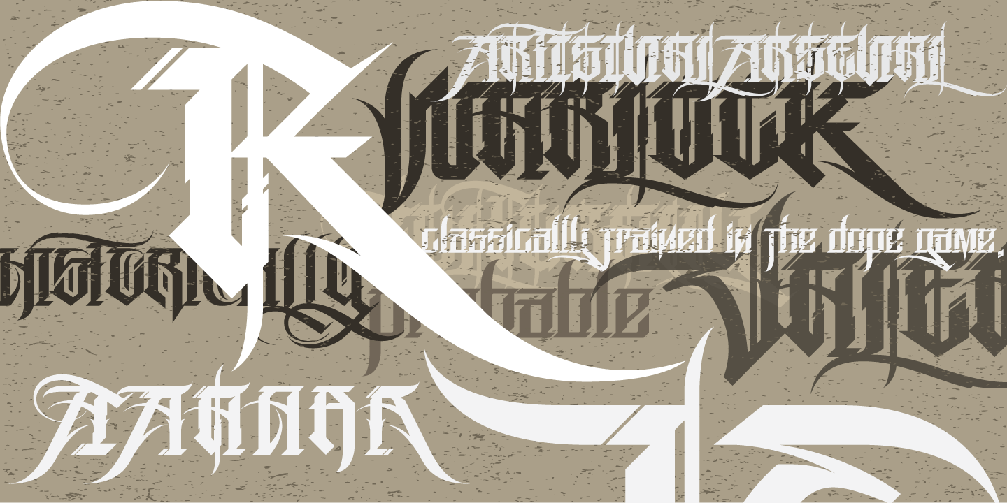 Rase Grimm Font Family - Graffiti Fonts